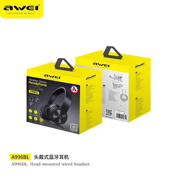 AWEI A996BL Wireless Headset Ear Earphone Price in Bangladesh (BD) | Alflip
