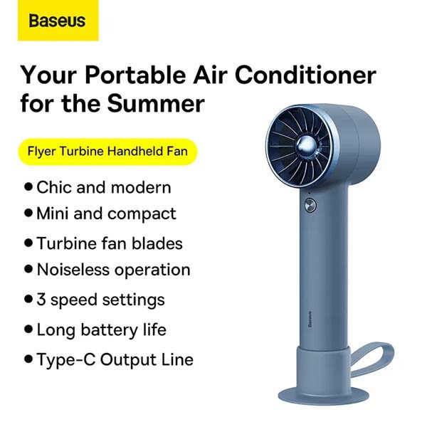 Baseus ACFX010103 Fan Flyer Turbine Handheld Fan Price in Bangladesh ...